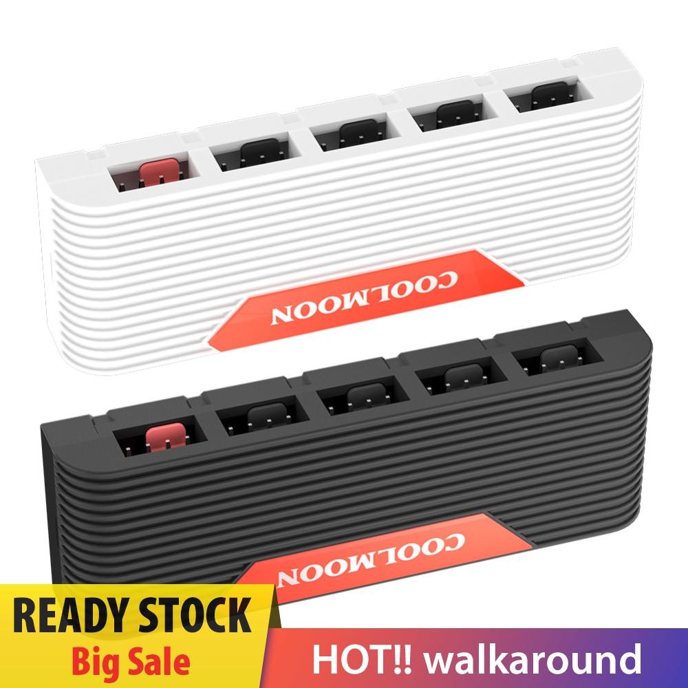 1 To 5 4Pin PWM Hub 12V Cooling Fan Controller CPU Fan Splitter for PC ...