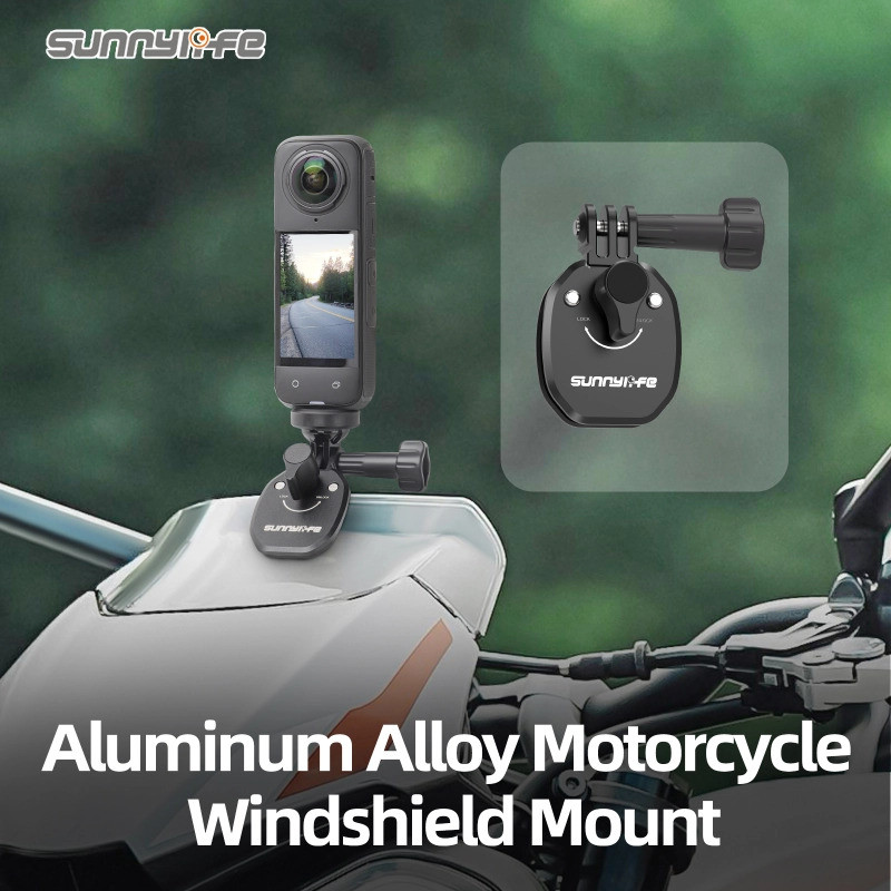 Motorcycle Windscreen Clamp Action Camera Aluminum Alloy Mount ...