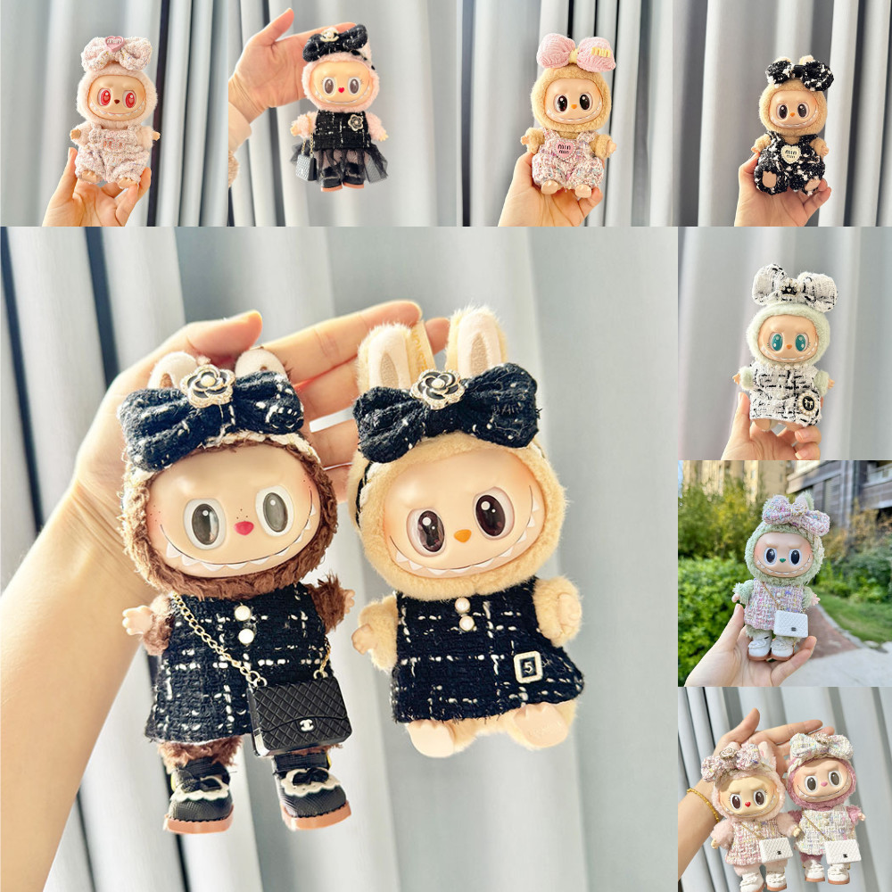 (No Doll) Labubu V1/V2 Doll Clothes Liila Lucky Cat Costume Labubu ...