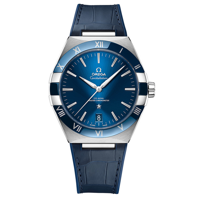 Omega Omega Watch Constellation Business Blue Disc Mechanical Belt Men ...