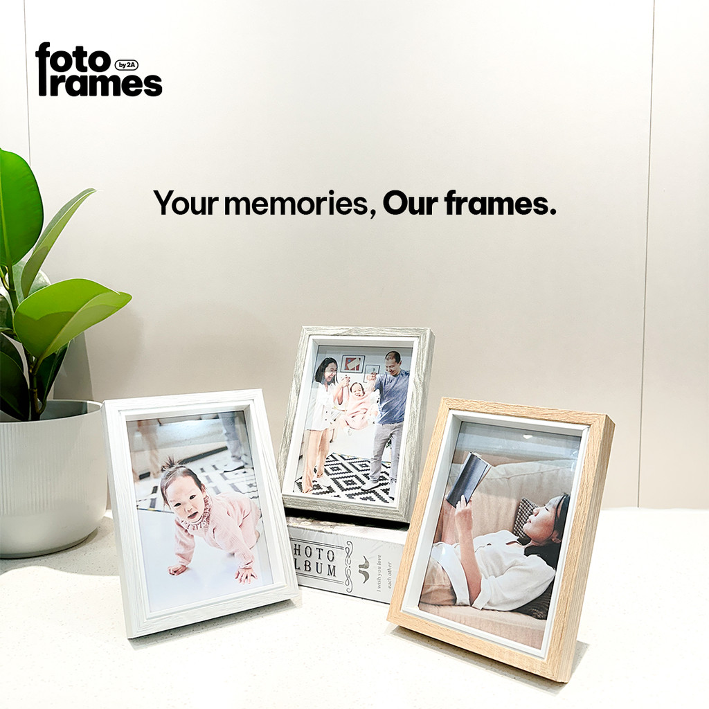 2A Picture Frame 3R/5R Modern Wood Aesthetic Design Wall Decor Photo ...