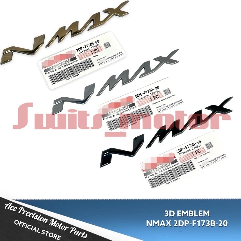 NMAX 3D EMBLEM NMAX B6H-F173B-00/2DP-F173B-20/2DP-F173B-50 (1PIECE ONLY ...