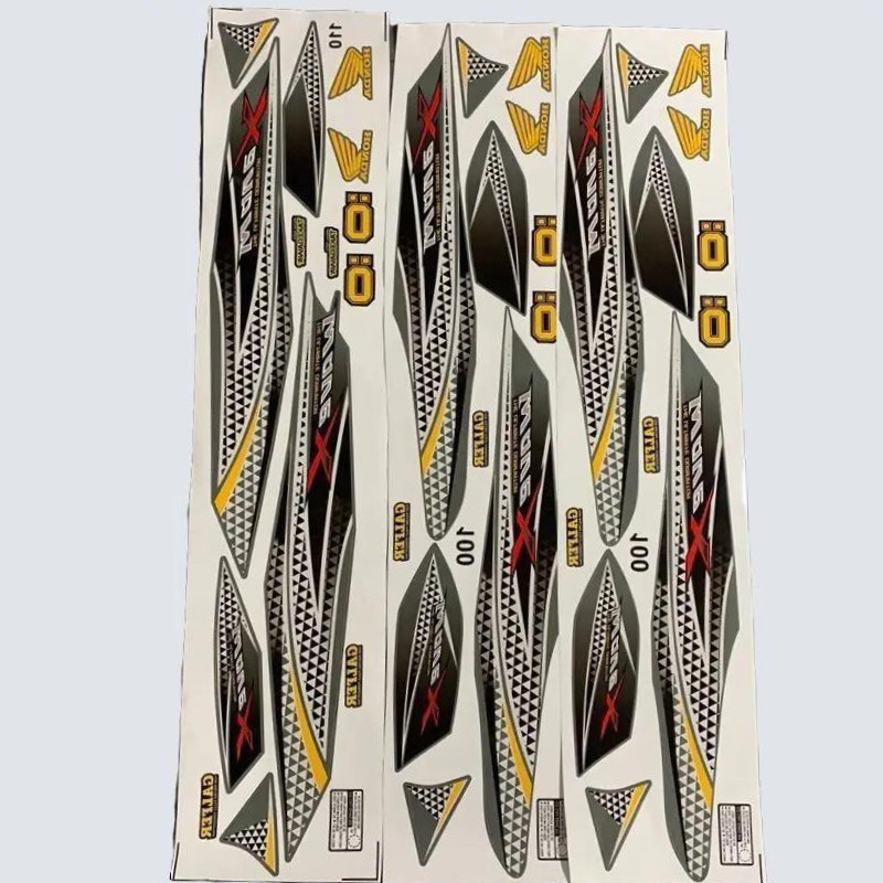 Latest Wave X Model Removable Stickers Wave 50/100/110 Extremely Hot ...