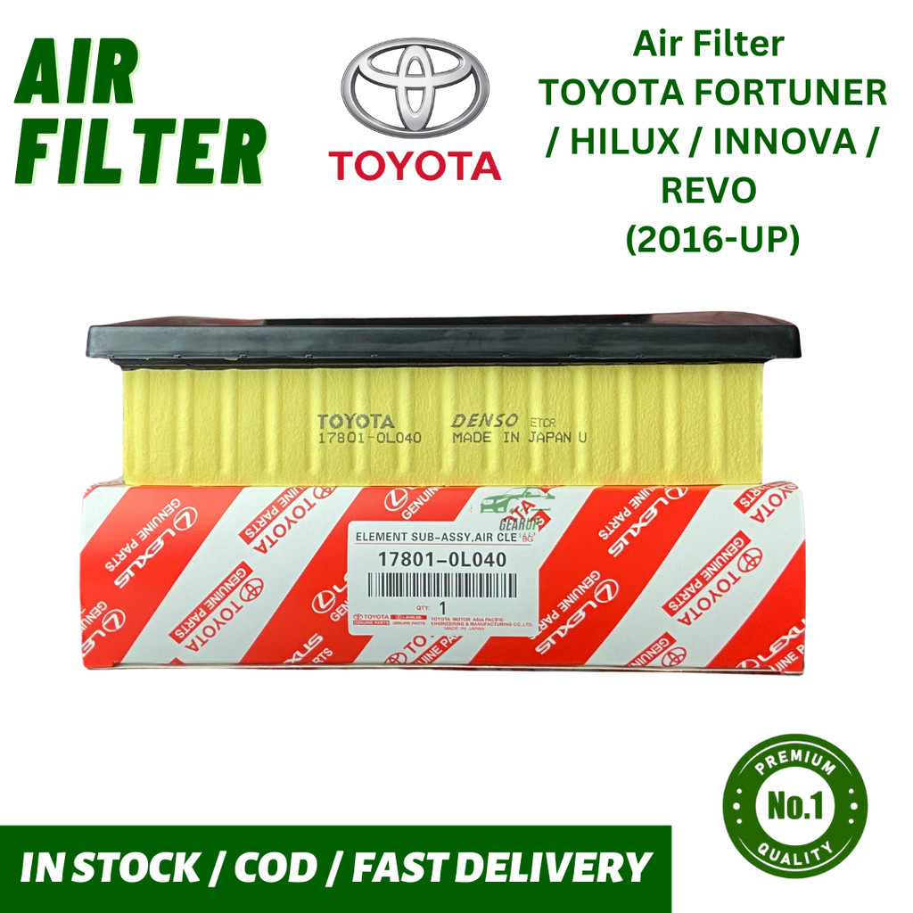 Air Filter for TOYOTA FORTUNER / HILUX / INNOVA / REVO (2016-UP) (17801 ...