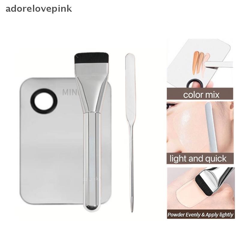 adorelovepink Makeup Foundation Brush Mixing Palette Stainless Steel ...