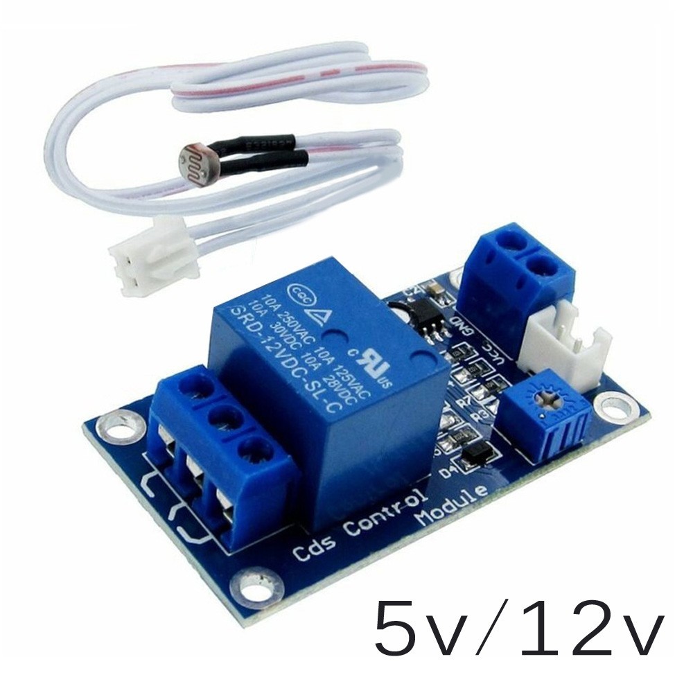 Photoresistor sensor Module 1pc Board 5V/12V 10A For Arduino Practical ...