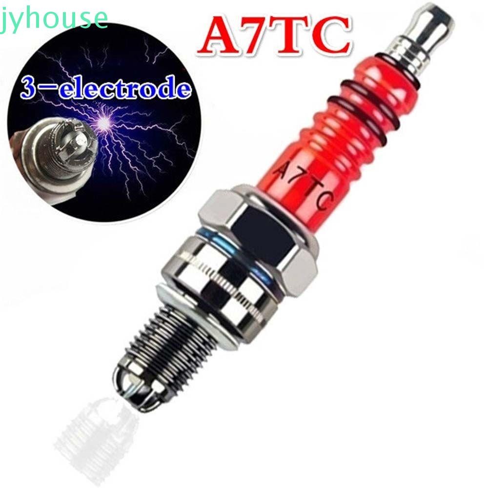 JYHOUSE Motorcycle Spark Plug Dirtbike 50 125 150cc Three-Electrode ...