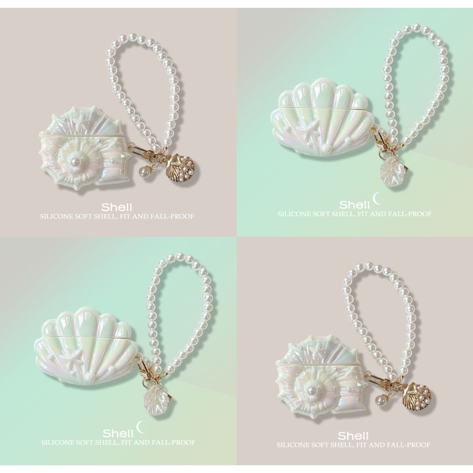 【Stock Ready】Electroplated Shells and Seashells Earphone Cases ...