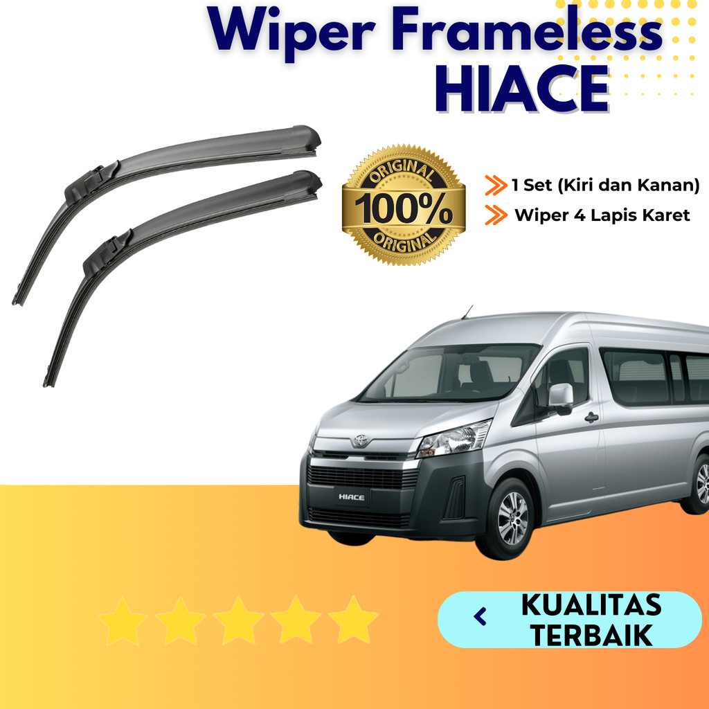 Toyota Hiace Frameless Car Front Wiper 1 Set Left and Right Without ...