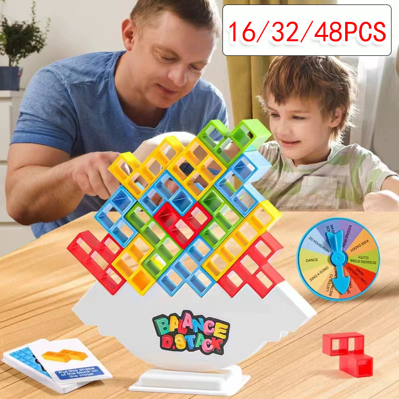 Tetra Tower Game Tetris Balance Stacking Blocks Game Stack Assembly ...