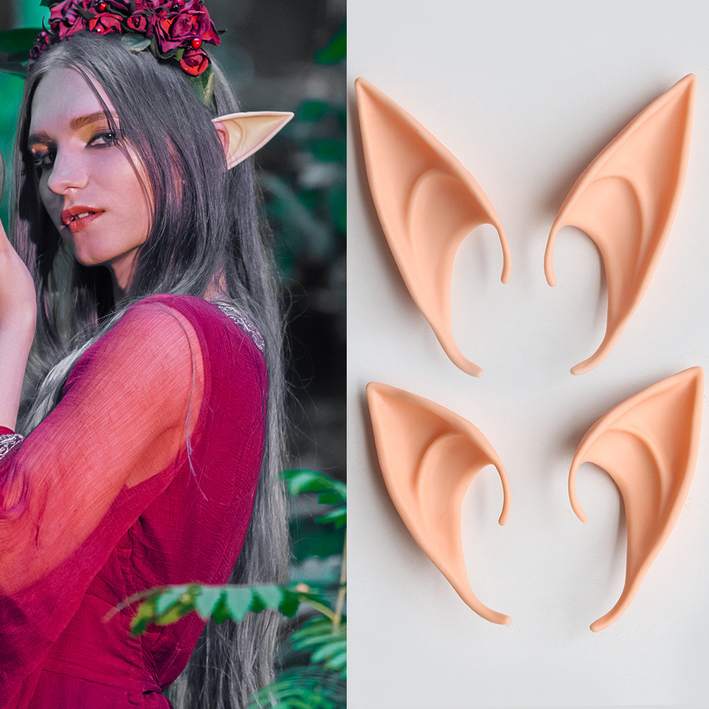 HW57 Ear Ornament Accessories Ear Fake Elf Fake Fairy Cosplay Ear Latex ...