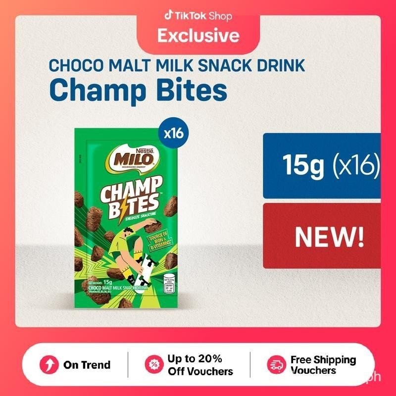 Milo Choco Malt Milk Snack Champ Bites - Pack of 16 | Shopee Philippines