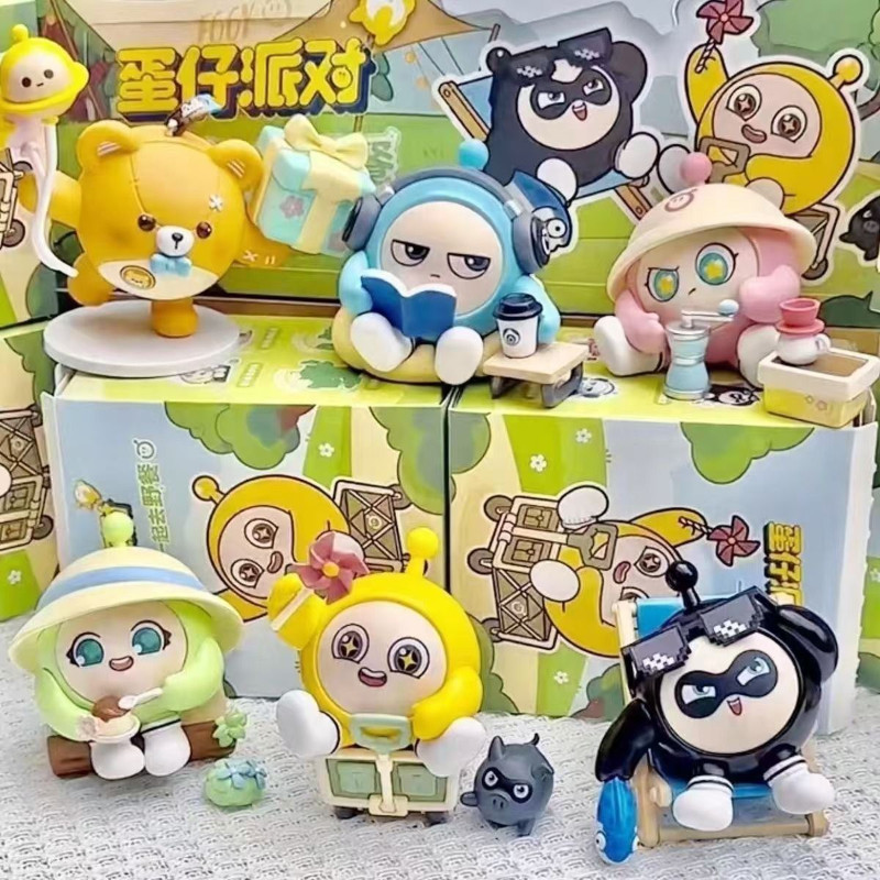 Go Picnic Egg Puff Party Series Blind Box Together Cute Girl Gift Box ...