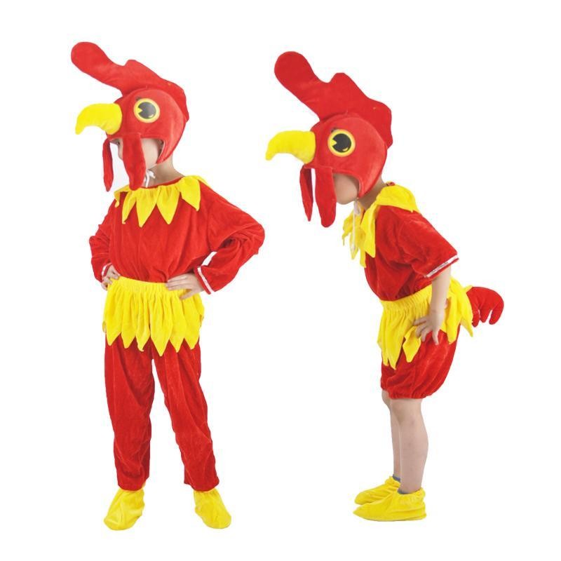 Children's Rooster Chicken Costume Pullet Rooster White Swan ...