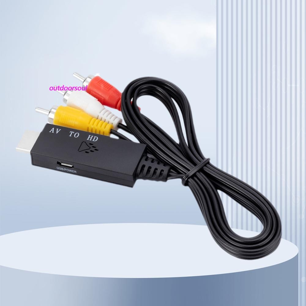 HDMI-compatible To RCA AV Display Adapter Cable 1m for DVD Camera LCD ...