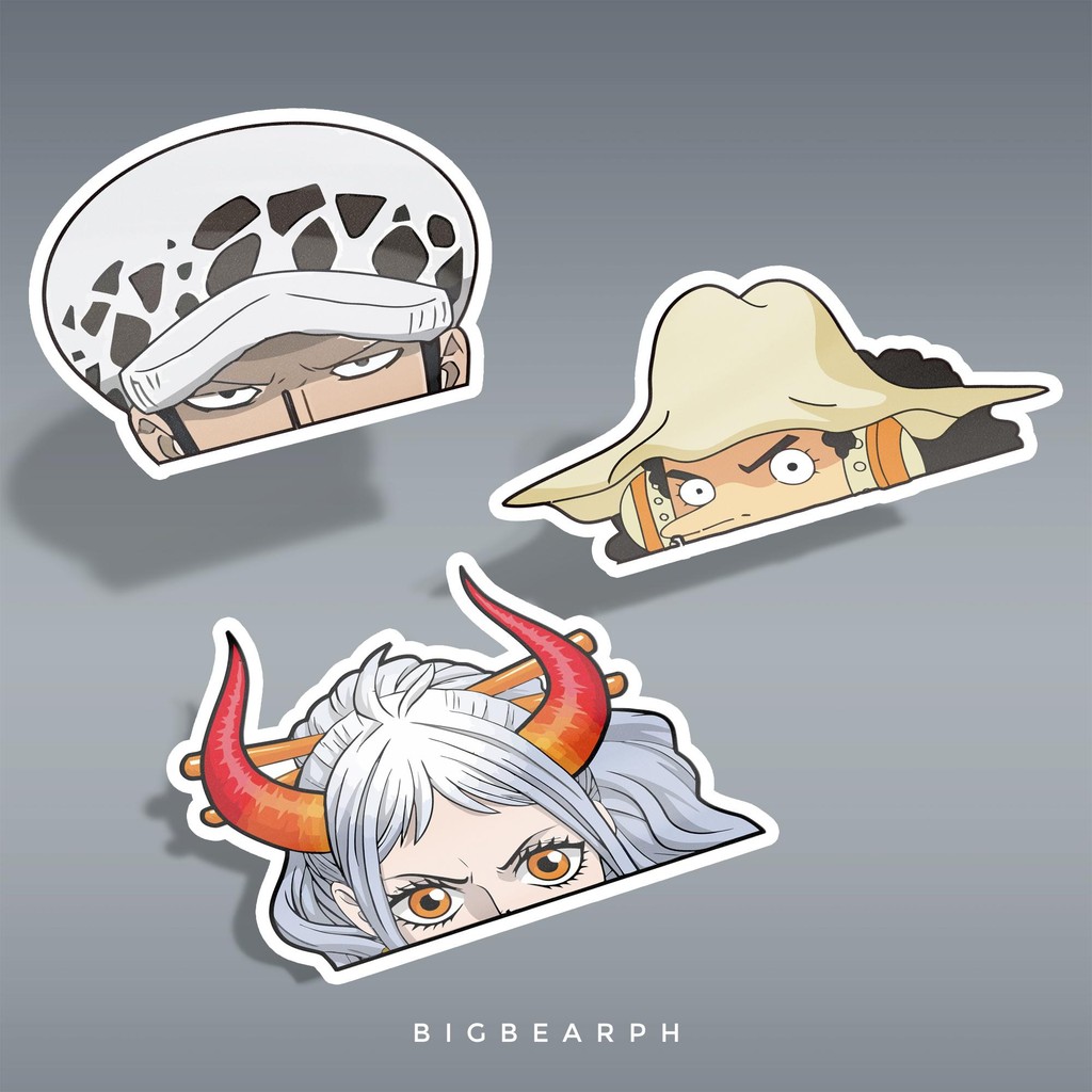 Trafalgar / Ussop / Yamato One Piece Set 1 Anime Peeker Laminated ...
