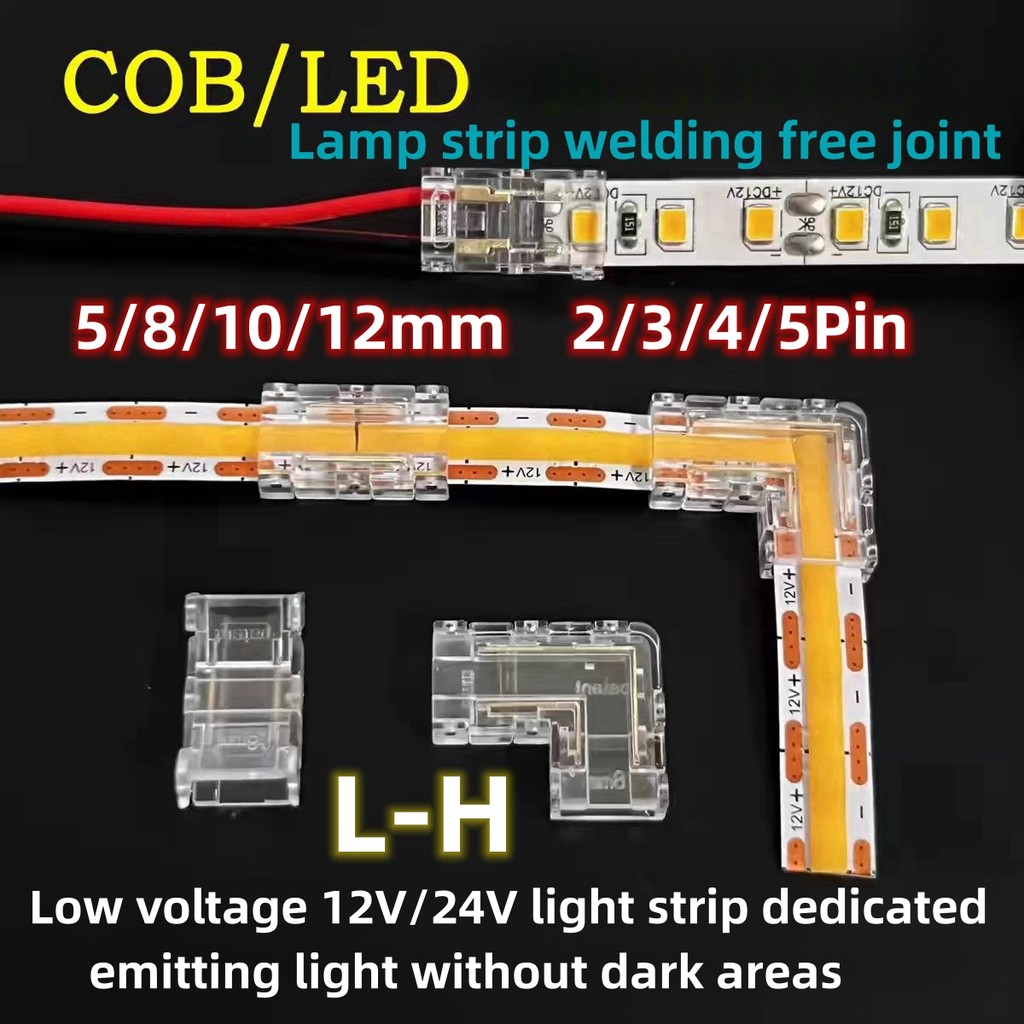 10Pcs COB LED Wire Connector 5 8 10 12mm Connection Solderless Mini ...