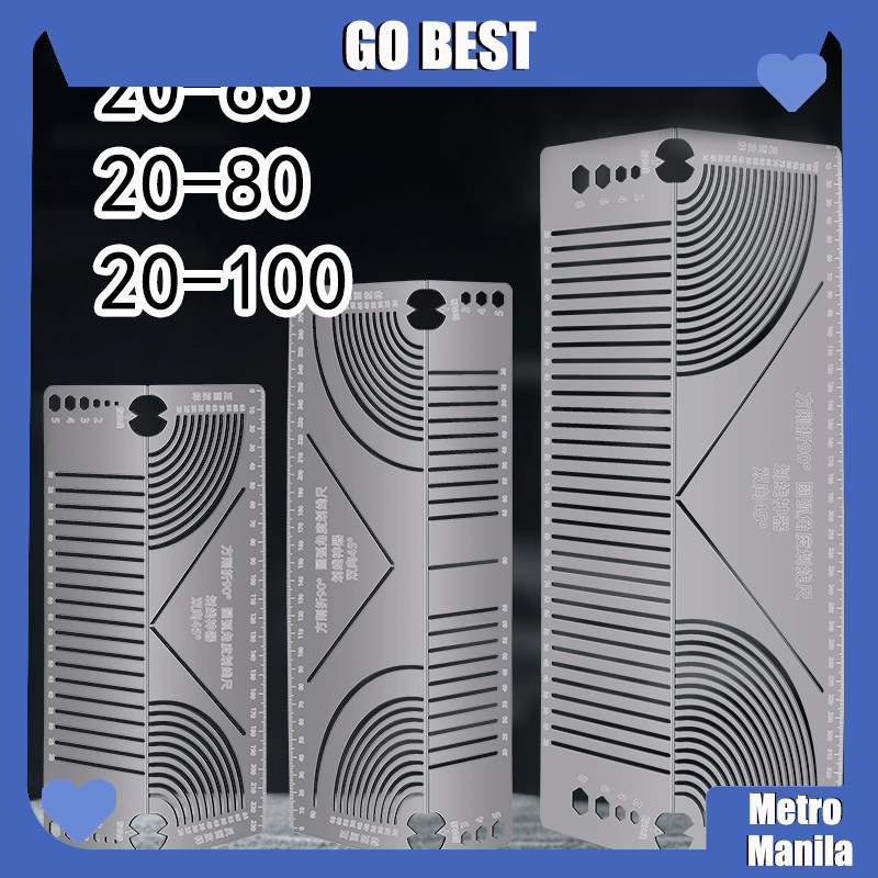 Multifunctional Metal Ruler Square Tube Rounded Corners Ruler For ...