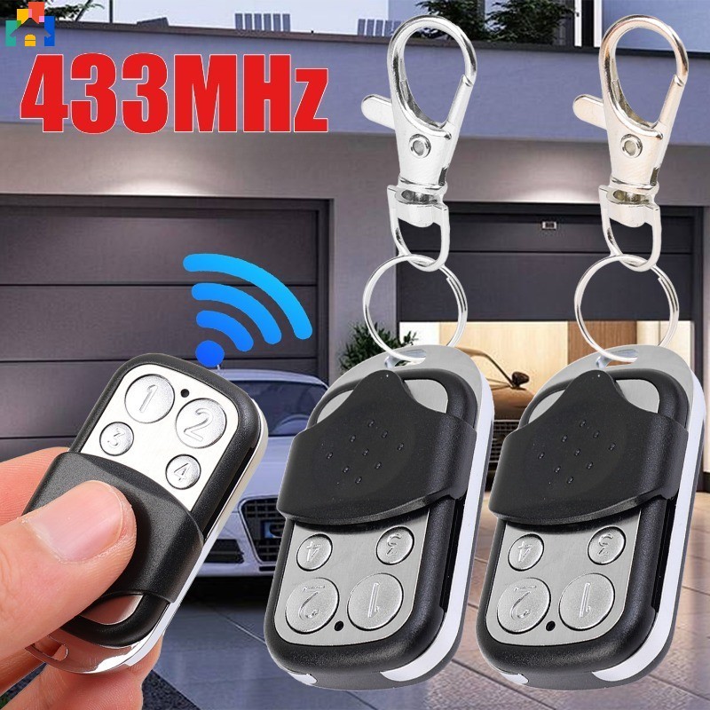Universal 4 Buttons Duplicate Garage Door Opener Remote Control 433MHZ ...