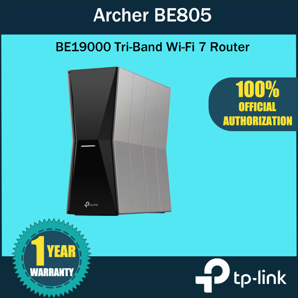 TP-LINK ARCHER BE805 Redefining BE19000 WiFi 7 , 19Gbps Tri-Band Speed ...