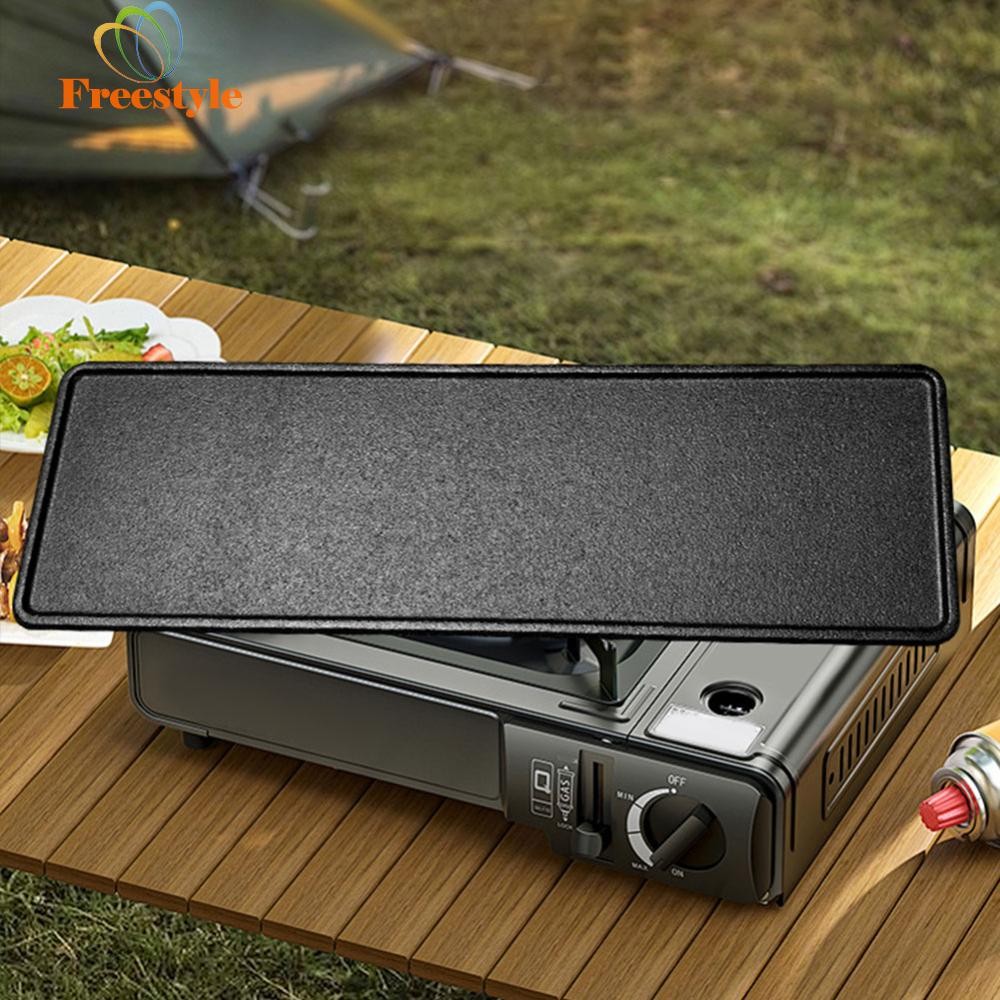 15.1 X 4.7in Cast Iron Griddle Pan for Stovetop Rectangular Induction ...