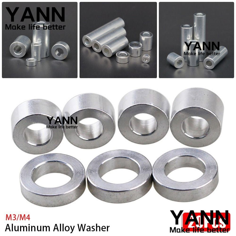 YANN1 20Pcs/Pack Bushing Gasket, CNC Sleeve Non-threaded Aluminum Alloy ...