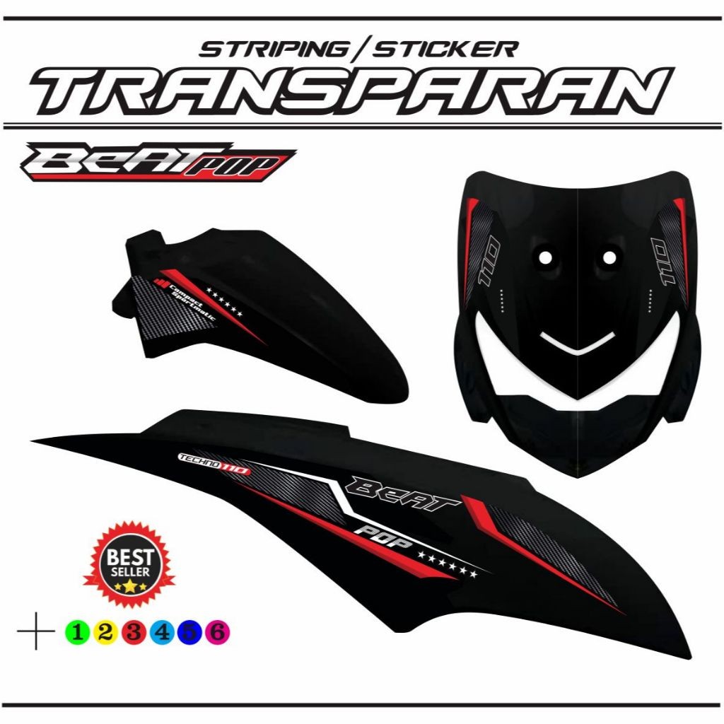 BEAT POP FI TRANSPARENT STRIPING VARIATIONS BEAT POP MOTORCYCLE ...