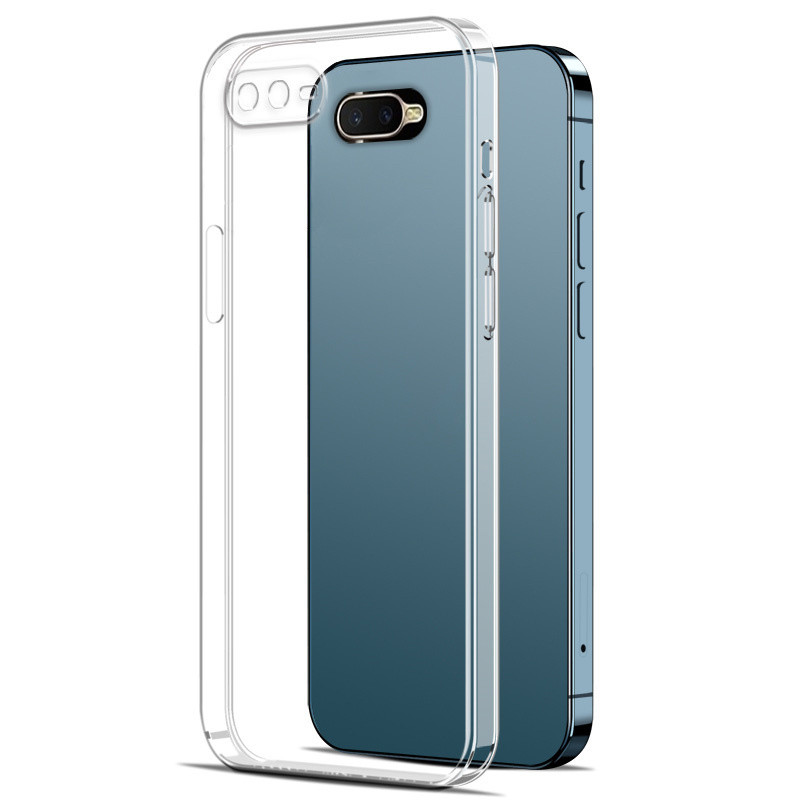 For Oppo K1 K3 K5 K10 K11 Case Transparent Square Silicone Shockproof ...