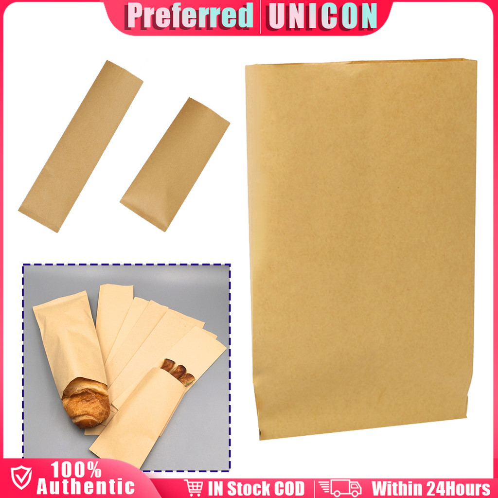 Food Wrapper Paper 10pcs/pack Muti-size Kraft Paper Bag Snack Baking ...