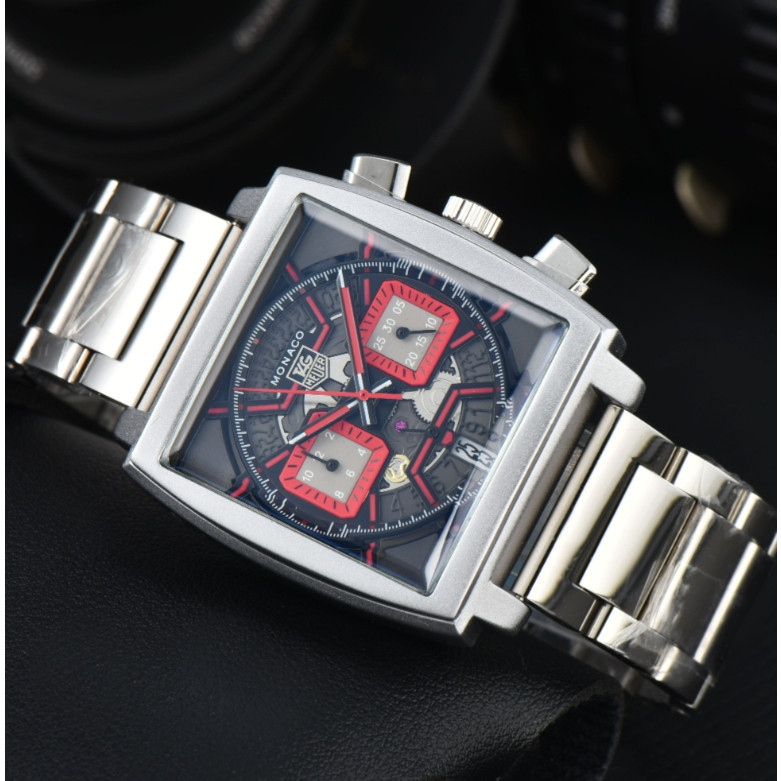 Tag High Quality Multifunctional Men's Watch Square Stainless Steel ...