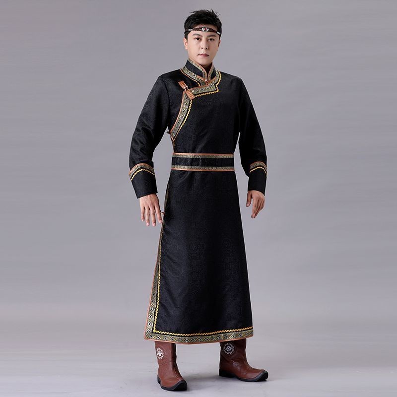 Mongolian Costume Men's Minority Ethnic Costume Traditional Mongolian ...