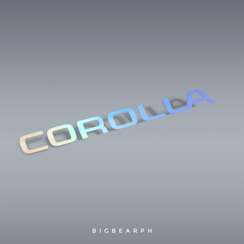 Toyota Corolla Logo Vinyl Cutout Car Sticker - Weatherproof and ...