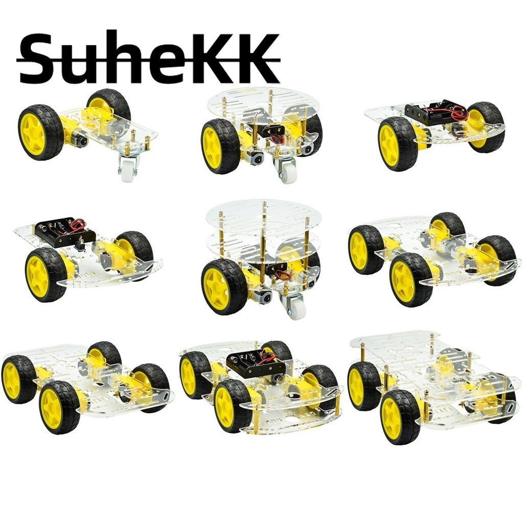 DIY Avoidance tracking Motor Smart Robot Car Chassis Kit Speed Encoder ...