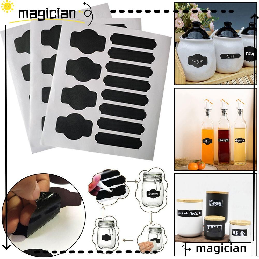 MAG 12/36PCS Label Decals Multi-function Marker Erasable Black Board ...