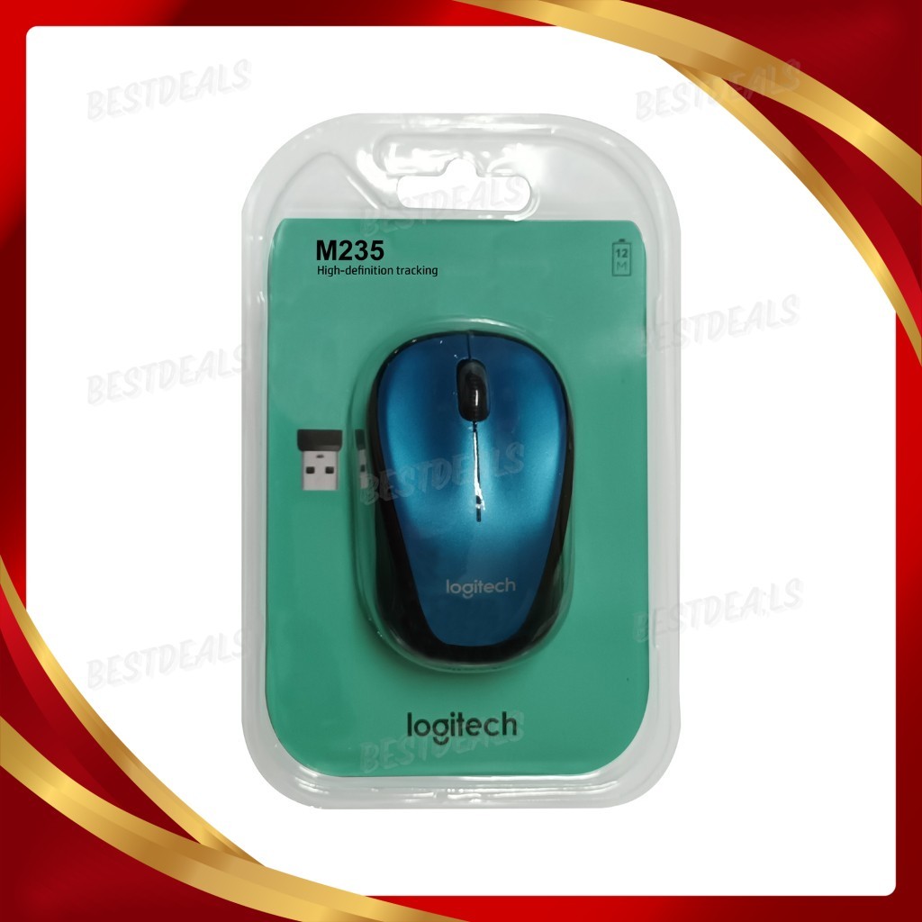Logitecĥ M235 Wireless Mouse High definition tracking | Shopee Philippines
