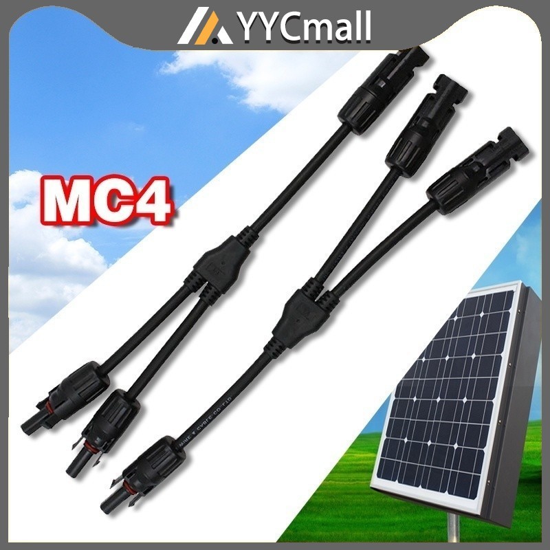 MC4 Branch Y Adapter Connectors Parallel Connection of Battery Plate ...