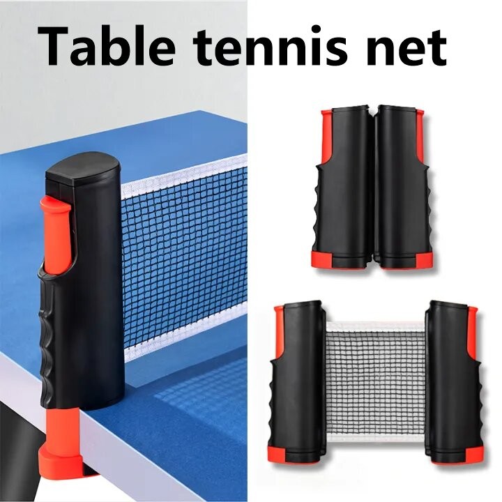 portable Table tennis net and post retractable Ping Pong Net Mesh Stand ...