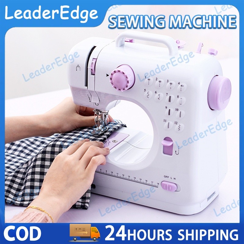 Portable 12-Stitches Sewing Machine Multifunctional Household Mini ...