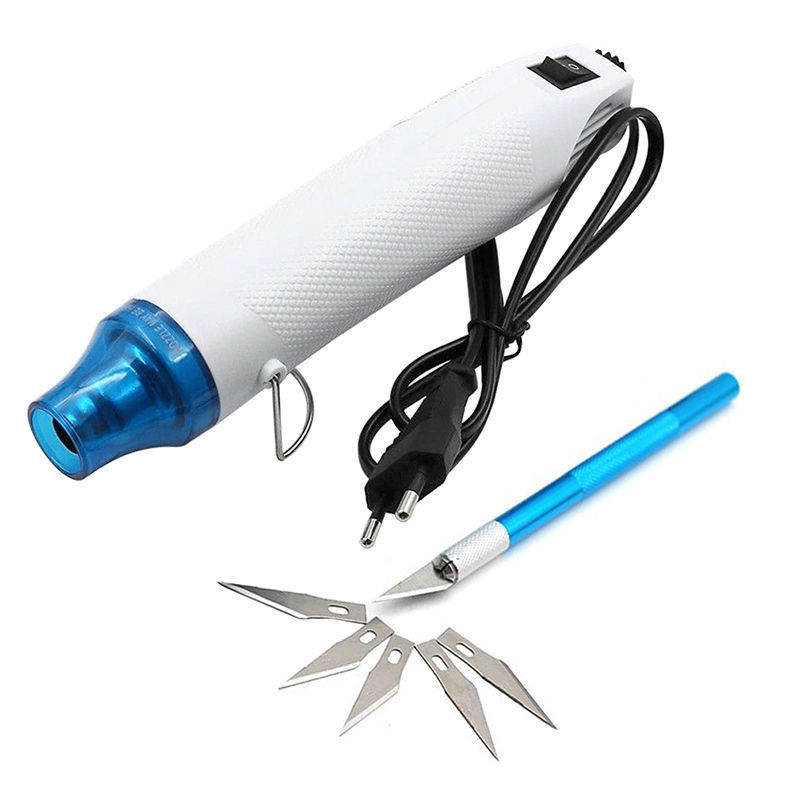 Handmade diy Portable Heat Shrink Tube Film Soft Clay Heat Gun Mobile ...