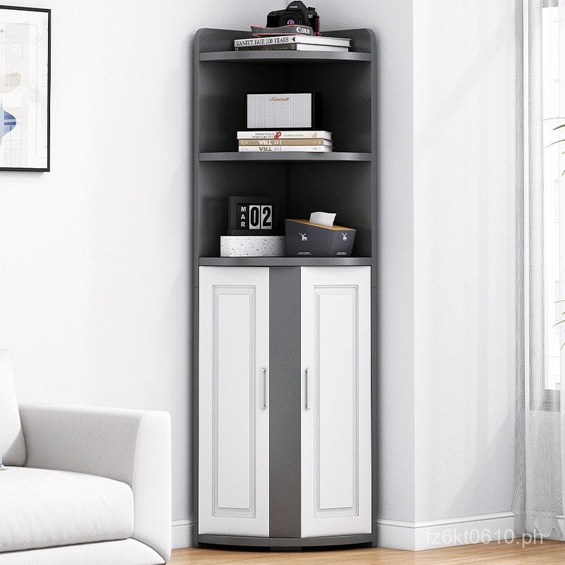 Modern Bedroom Corner Triangle Corner Cabinet Storage Rack Side Cabinet ...