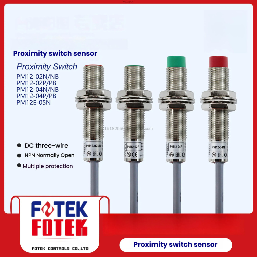 FOTEK Cylindrical proximity switch sensor PM12-04NS-04P PM12-02N 02P ...