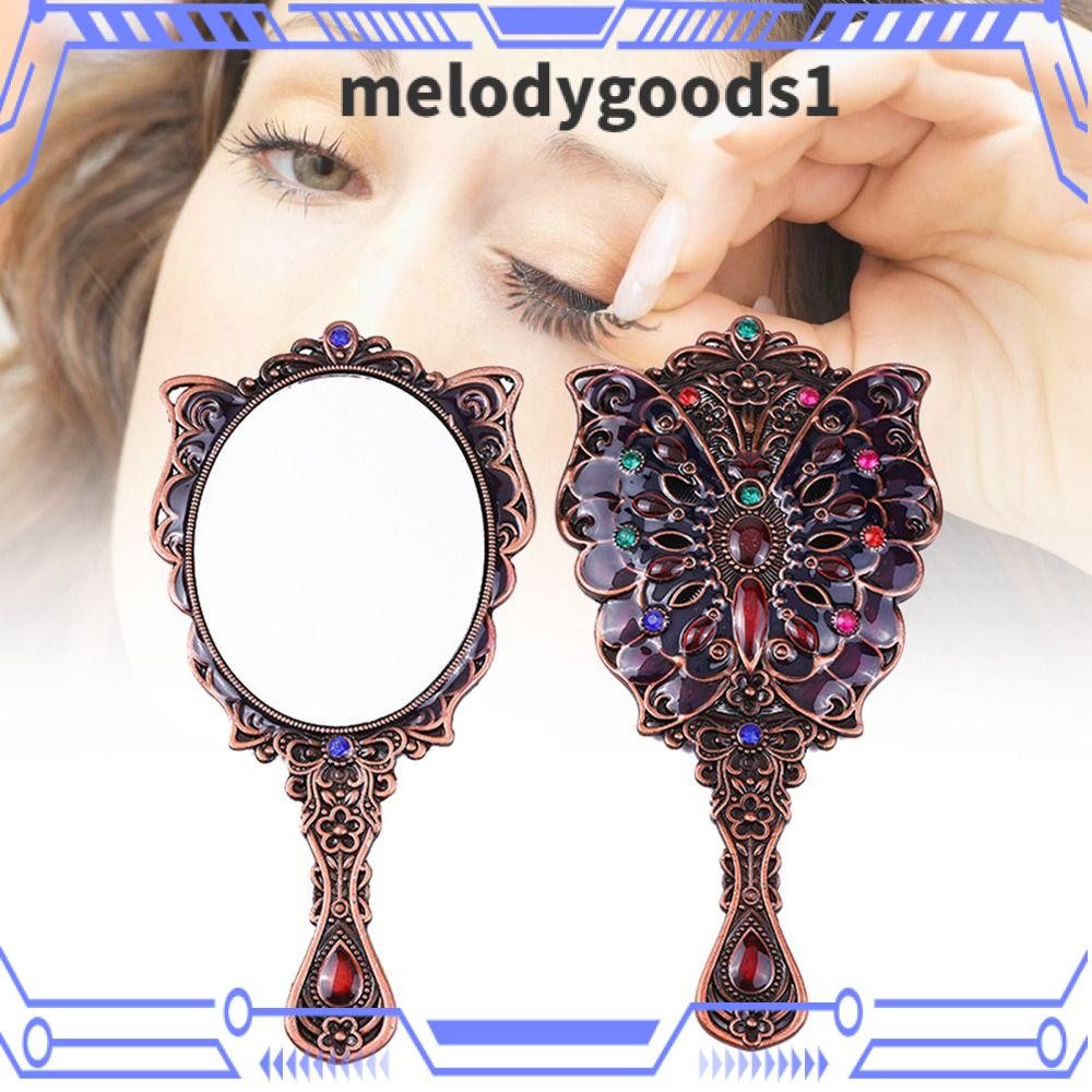 MELODYGOODS1 Makeup Mirrors Comb Set, with Metal Handle Peacock Open ...