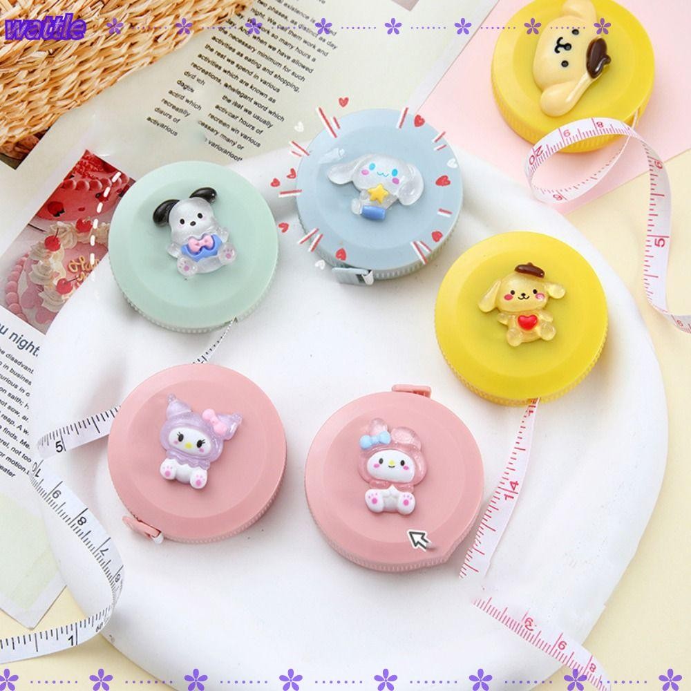 WATTLE Soft Tape Measure, Retractable Cartoon Mini Double Scales Rulers ...