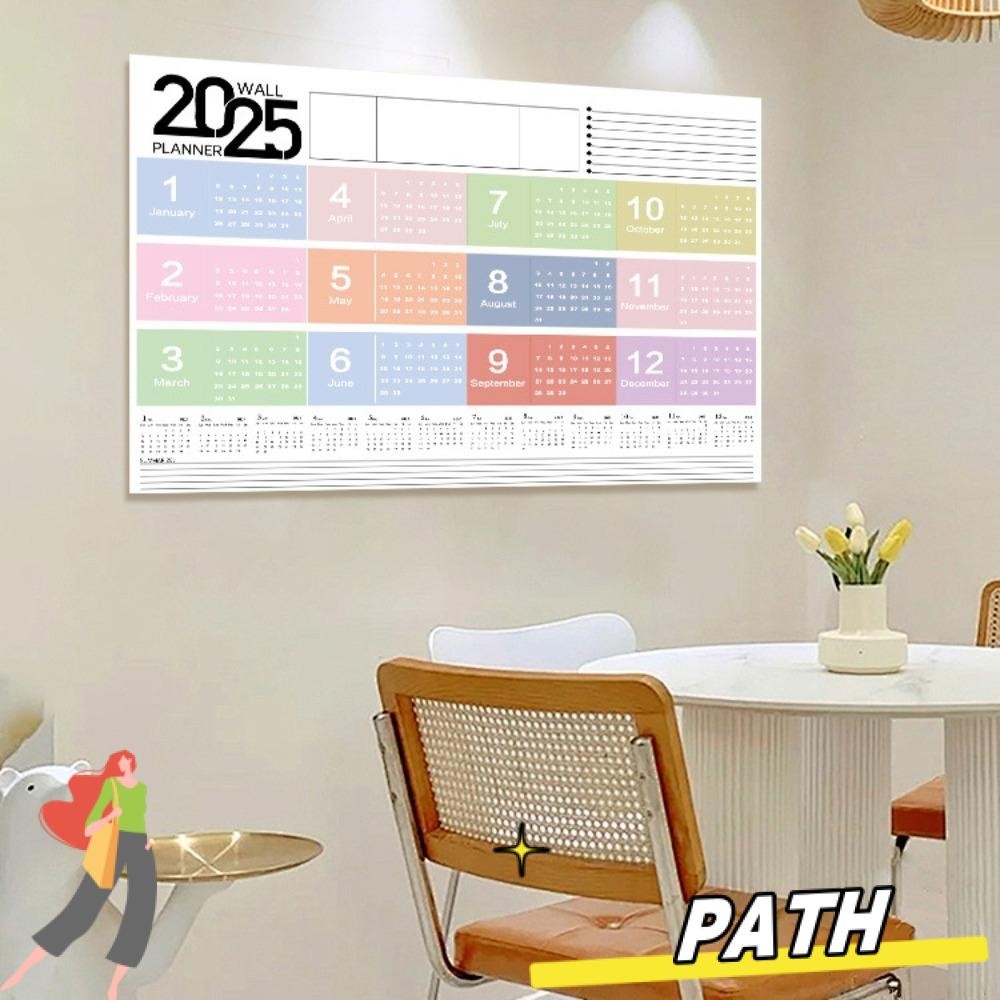 PATH Planning Wall Calendar, Paper Hanging Plan Daily Calendar, Memo ...