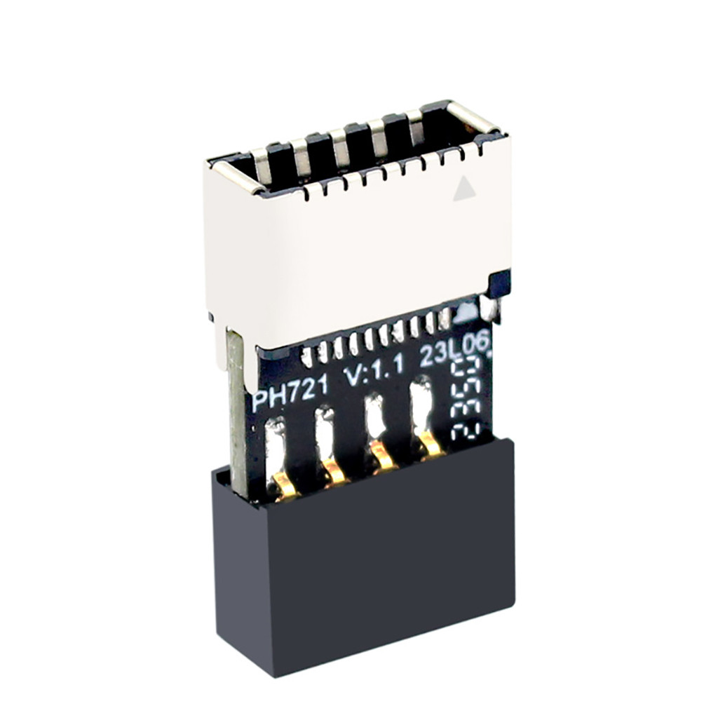 JMT USB2.0 9Pin Male To Type-E Female Front Panel Socket Mainboard ...