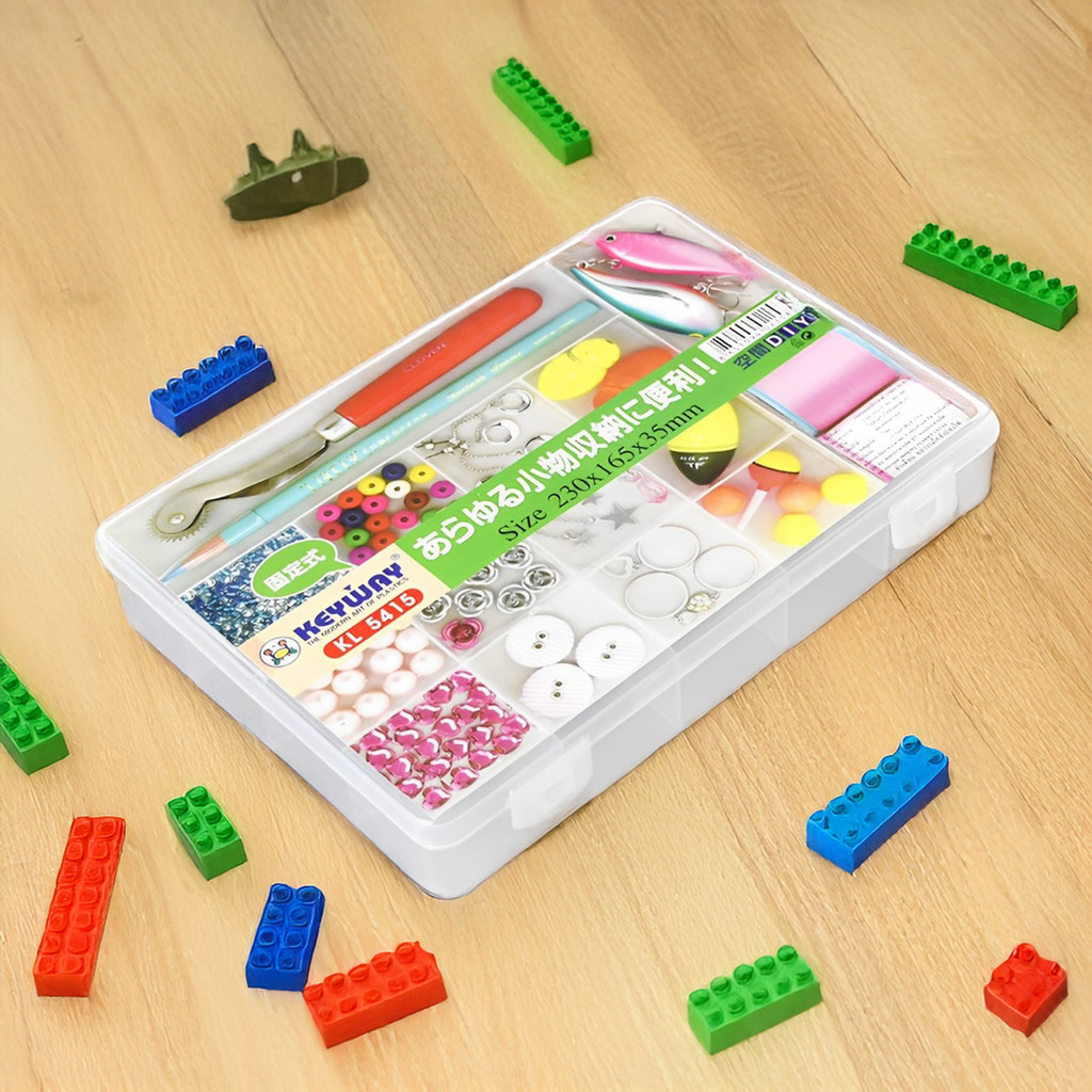 15-Compartment Small Item Box Multi-Purpose Storage Keyway Brand Model ...