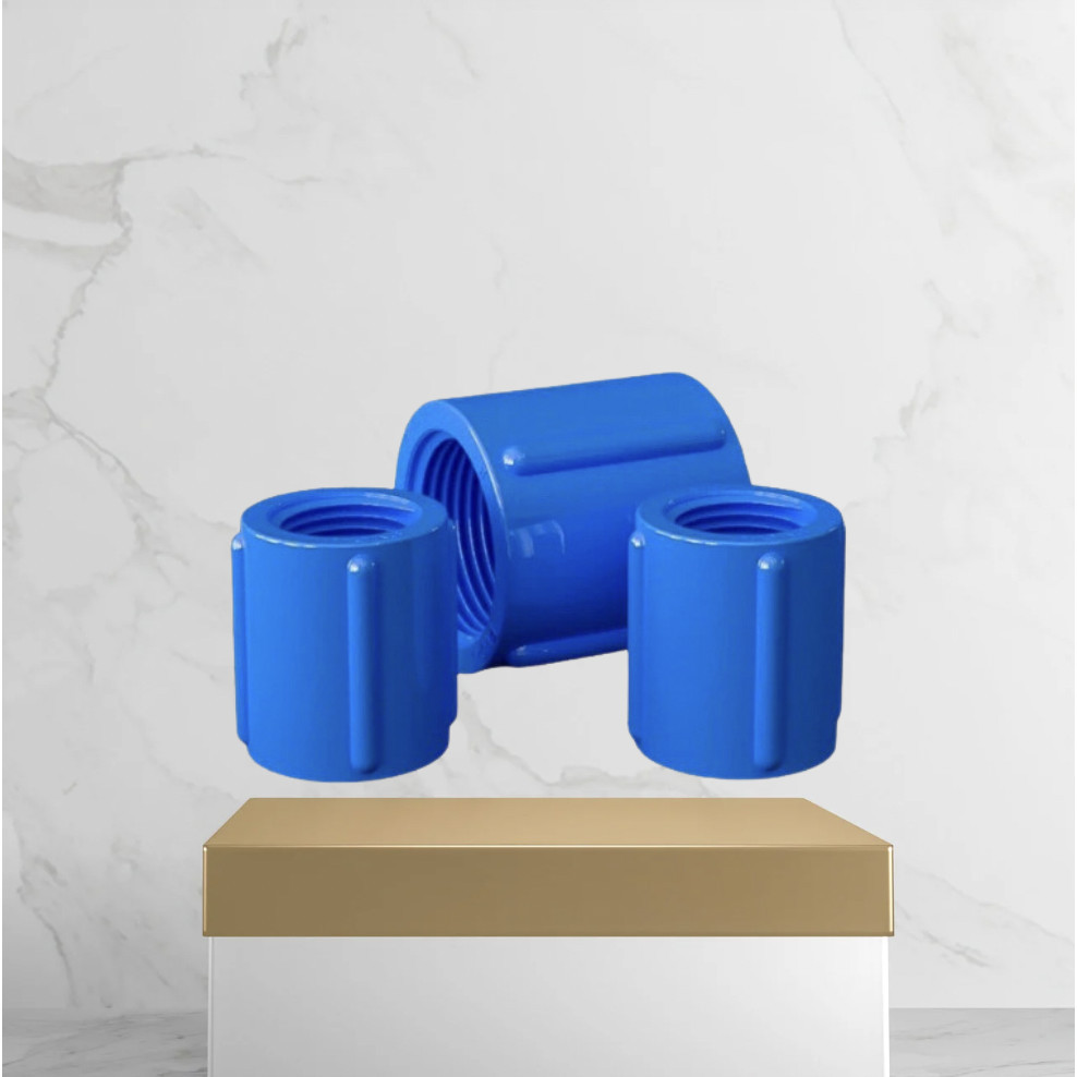 BLUE COUPLING FITTINGS PVC THREADED PLAIN | Shopee Philippines