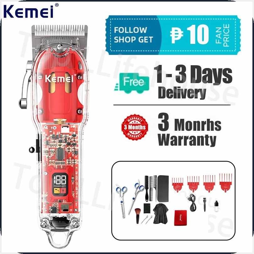 KEMEI]ho%Razor>v&Hair@Gc+Cut s+x+Qh+dd+iq+Rechargeable Hair Clipper LCD ...