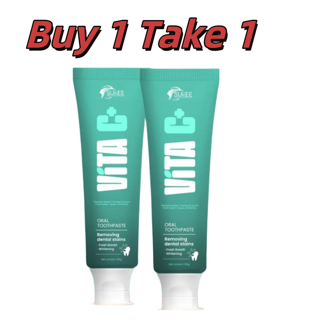 COD ( BUY 1 TAKE 1 )New Sukee VitaC+ Oral Toothpaste 100g | Shopee ...
