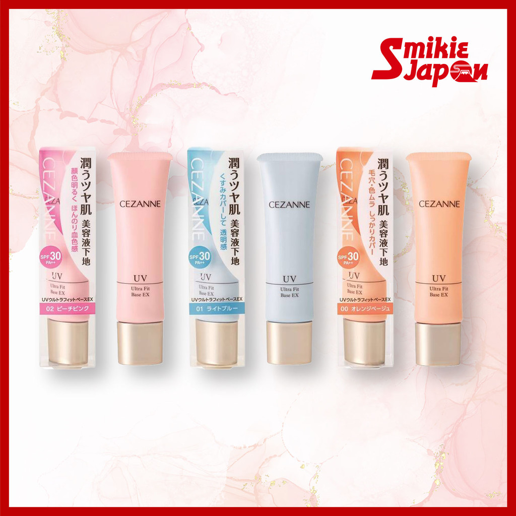 CEZANNE UV Ultra Fit Base - EX00 Orange Beige, EX02 Peach Pink, EX01 Light Blue | Shopee Philippines